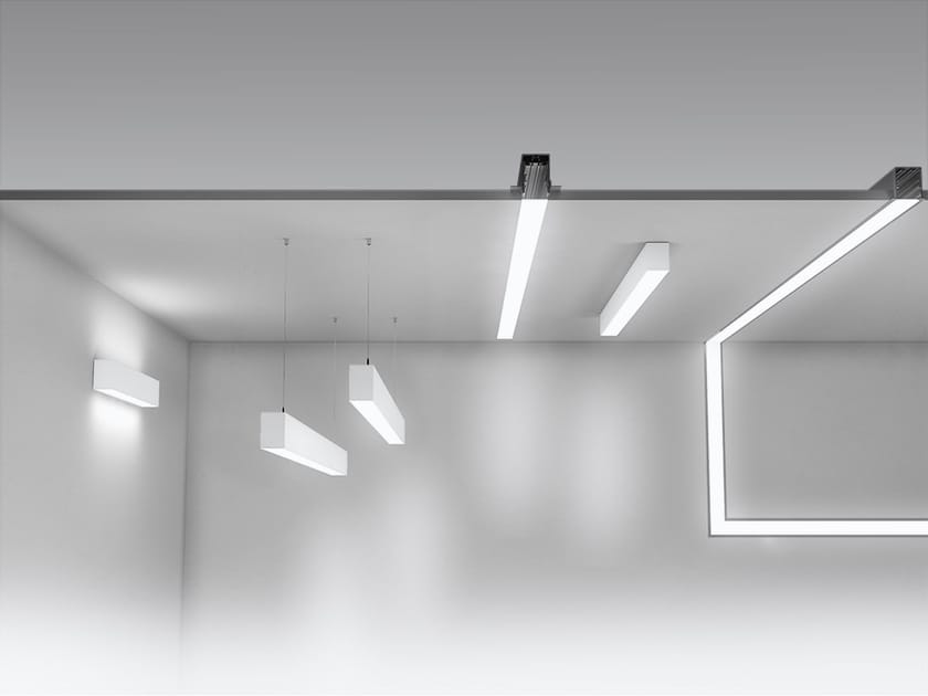 ILO RECESSED SYSTEM Recessed linear lighting profile By LED Luks
