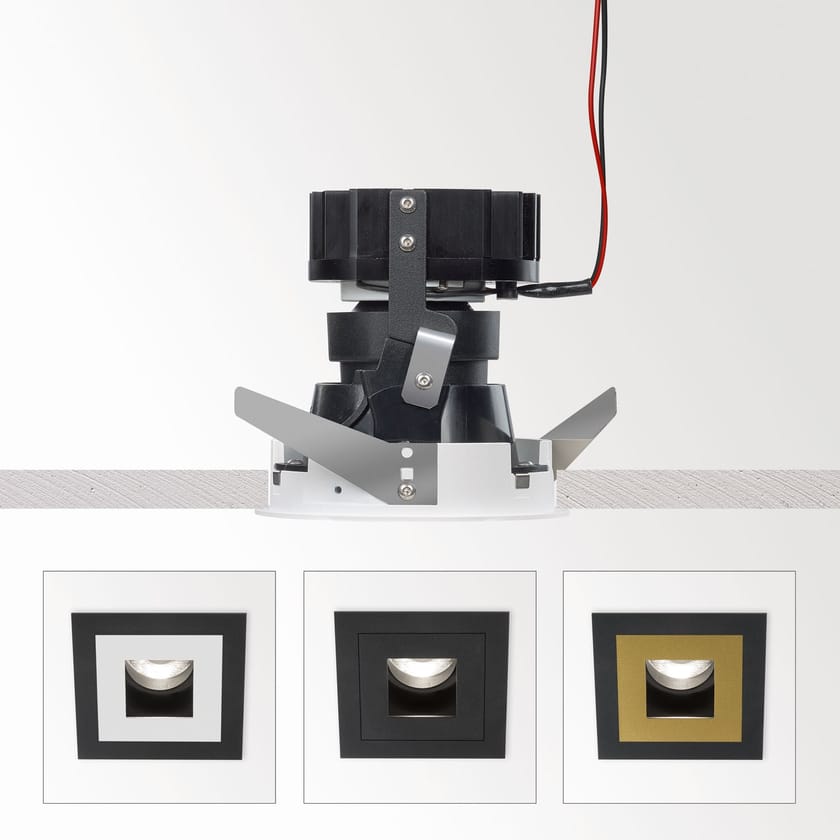 IMAX ADJUSTABLE | Square spotlight Recessed LED square spotlight By Delta Light