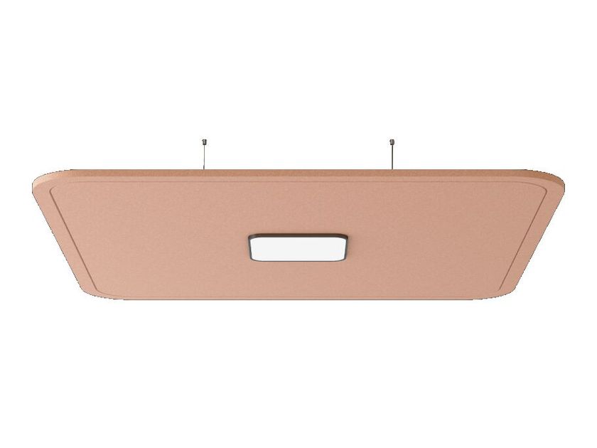 TETRA Recycled plastic acoustic ceiling clouds with Integrated Lighting ...
