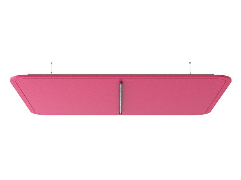 BYSSO Recycled plastic acoustic ceiling clouds with Integrated Lighting ...
