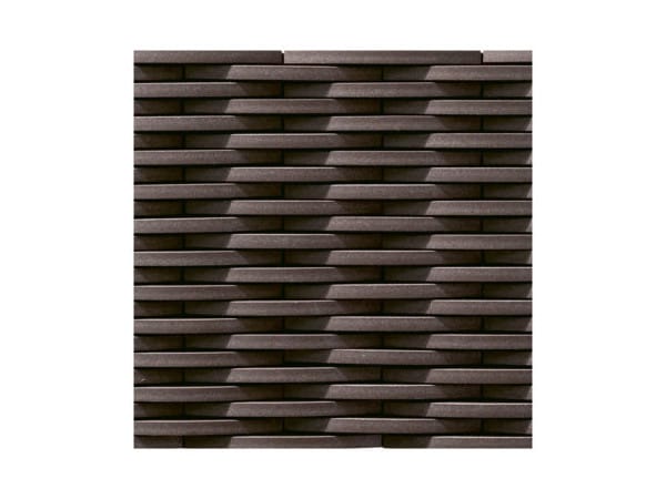 CRESENT BORDER Indoor/outdoor ceramic 3D Wall Cladding By INAX