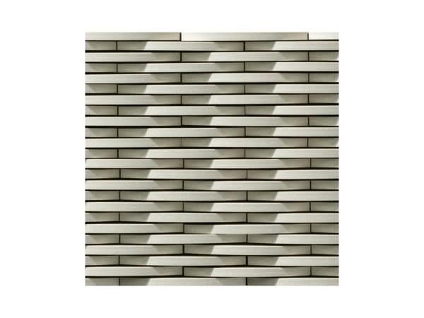CRESENT BORDER Indoor/outdoor ceramic 3D Wall Cladding By INAX