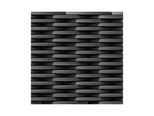 CRESENT BORDER Indoor/outdoor ceramic 3D Wall Cladding By INAX