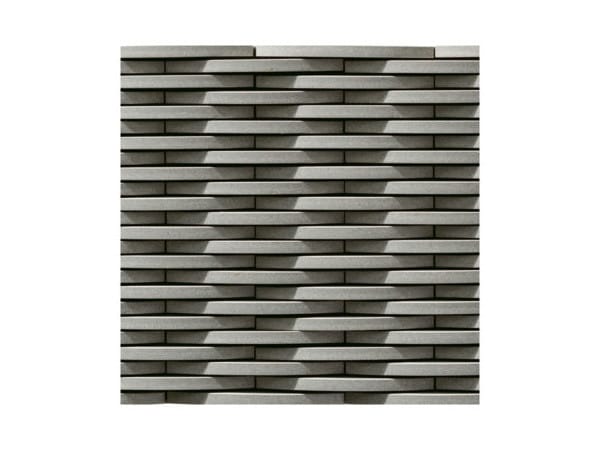 CRESENT BORDER Indoor/outdoor ceramic 3D Wall Cladding By INAX