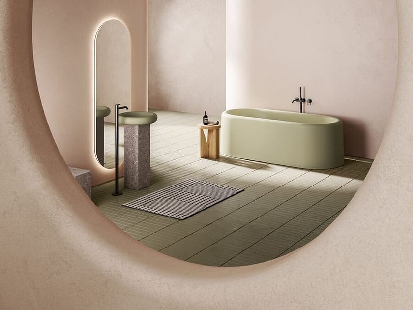 EASE Freestanding oval bathtub By INBANI | design NOTE Design Studio