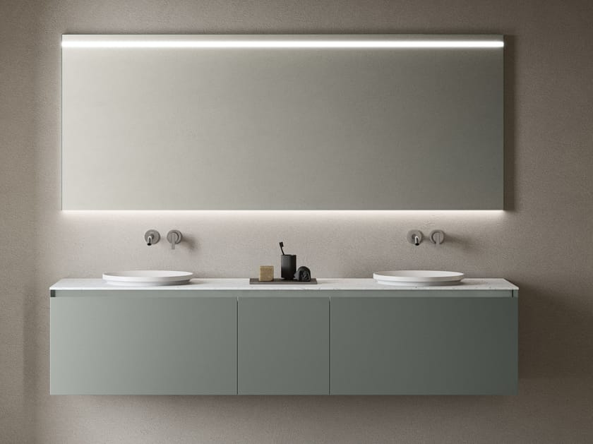 STRATO I Double wall-mounted vanity unit with drawers By INBANI ...