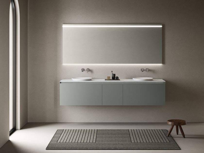 STRATO I Double wall-mounted vanity unit with drawers By INBANI ...