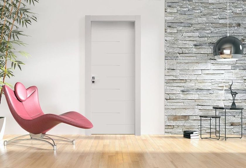 Hinged wooden door INCANTO Artwork Collection By NUSCO