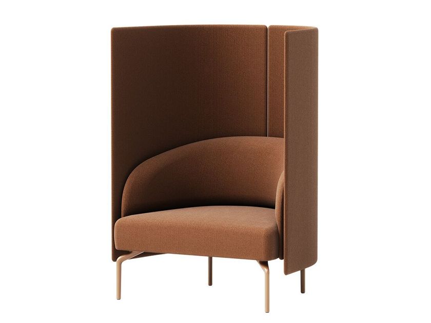 KERN High-back fabric armchair By INCLASS