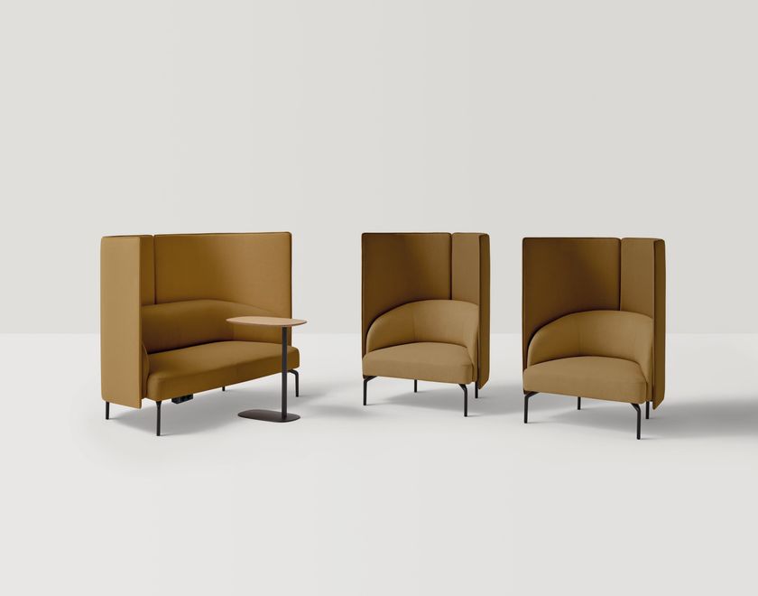 KERN High-back fabric armchair By INCLASS