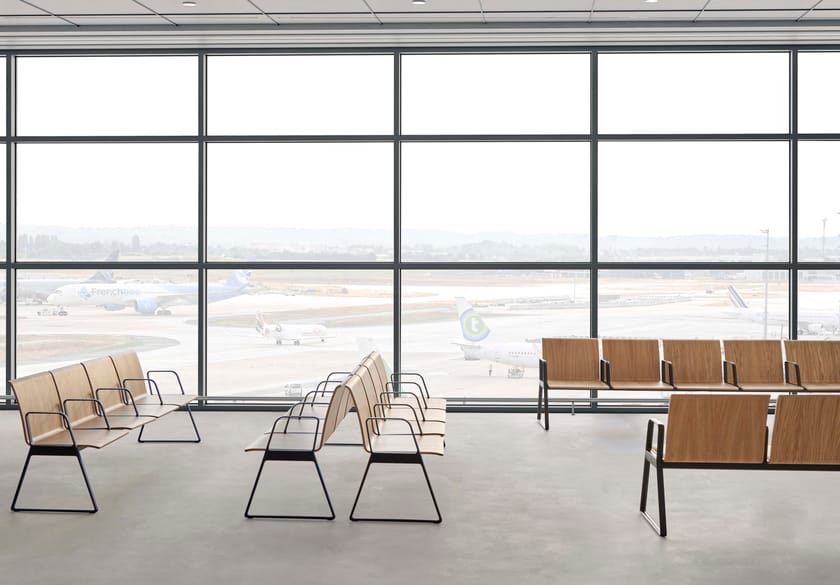 LIN WOOD Beam seating By INCLASS