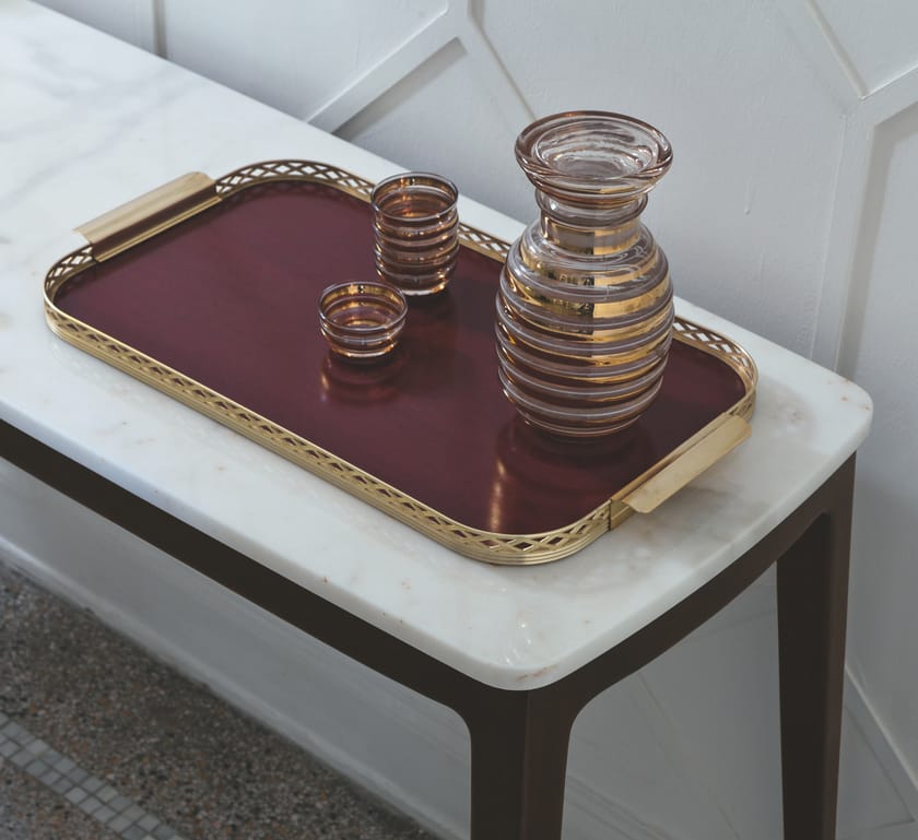 INDIGO Rectangular solid wood console table By SELVA