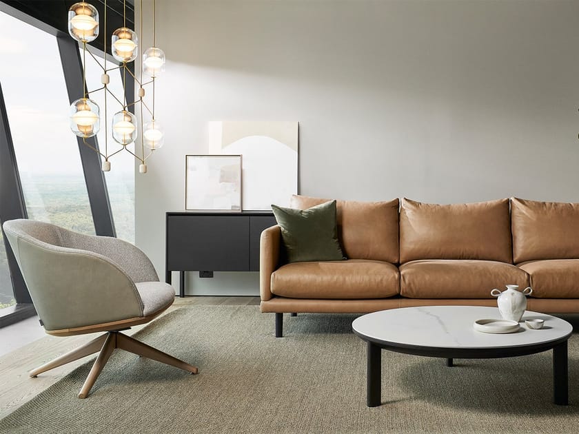 INDRE LED stone and glass modular pendant system By Rakumba