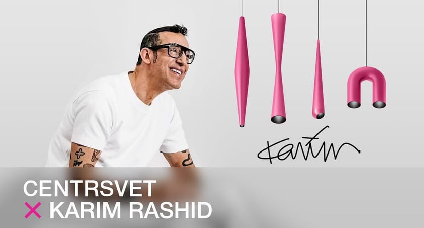 INF KARIM RASHID Lámpara en carril By Centersvet diseño Karim Rashid