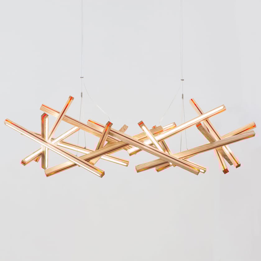Lámpara colgante LED de madera INFINITY LUX By NEXT LEVEL DESIGN STUDIO