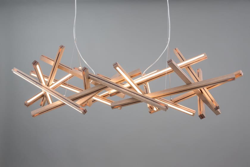 Lámpara colgante LED de madera INFINITY LUX By NEXT LEVEL DESIGN STUDIO