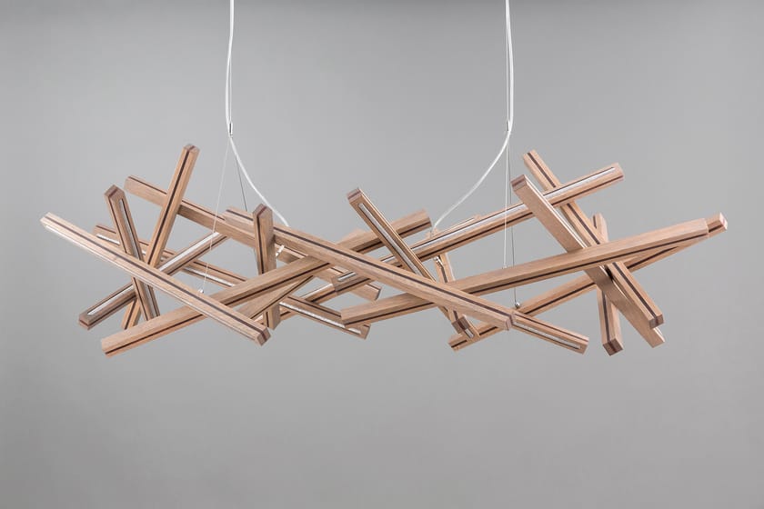 Lámpara colgante LED de madera INFINITY LUX By NEXT LEVEL DESIGN STUDIO