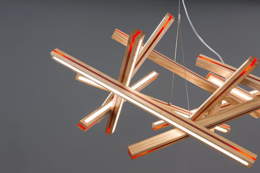 Lámpara colgante LED de madera INFINITY LUX By NEXT LEVEL DESIGN STUDIO