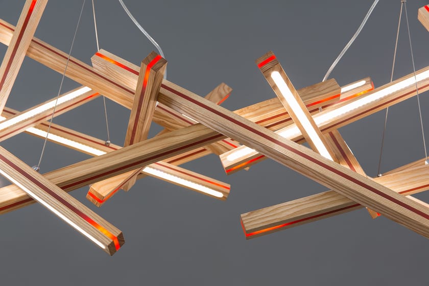 Lámpara colgante LED de madera INFINITY LUX By NEXT LEVEL DESIGN STUDIO