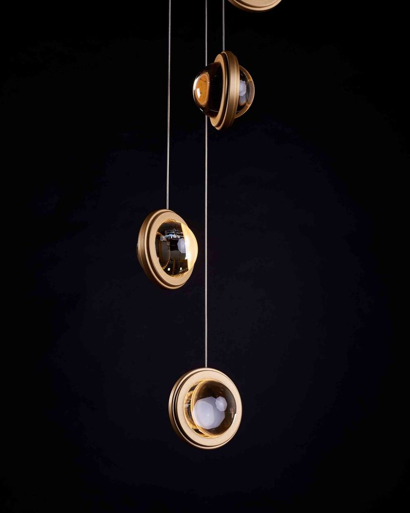 LED glass and aluminium pendant lamp INFINITY MODERN PENDANT Da Vinci ...