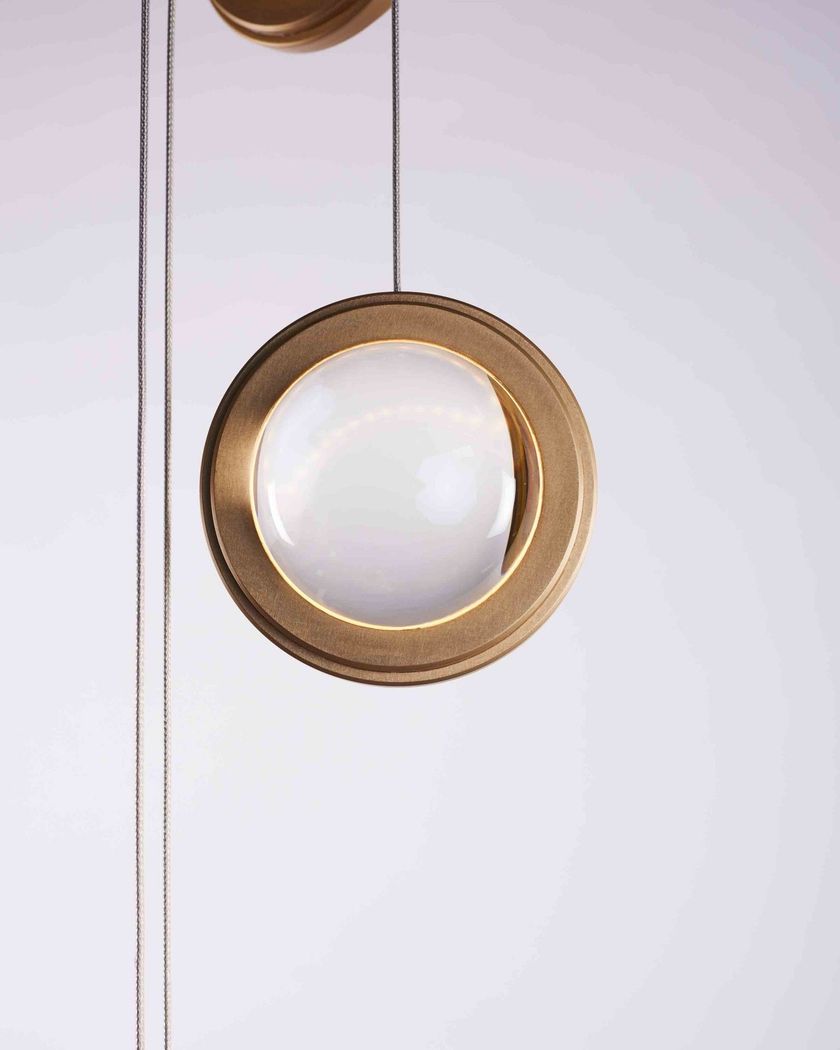 LED glass and aluminium pendant lamp INFINITY MODERN PENDANT Da Vinci ...