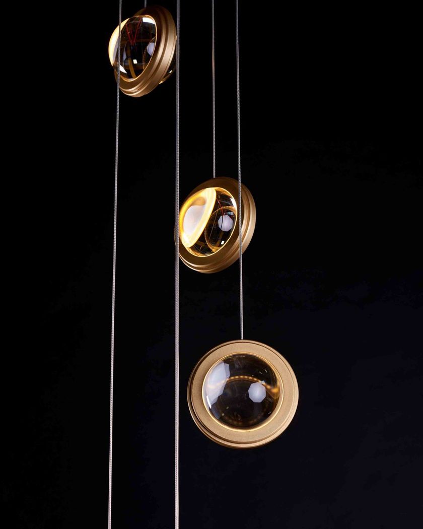 LED glass and aluminium pendant lamp INFINITY MODERN PENDANT Da Vinci ...