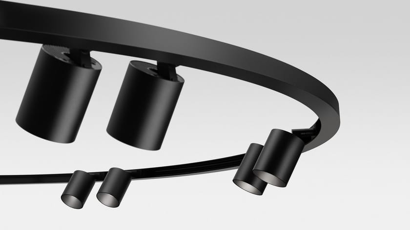 Metal suspended round track system INFINITY MODULE RND By Centrsvet