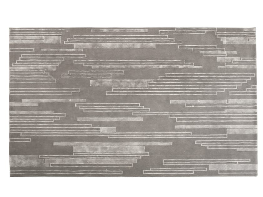 INFINITY Rectangular handmade silk rug By Shake