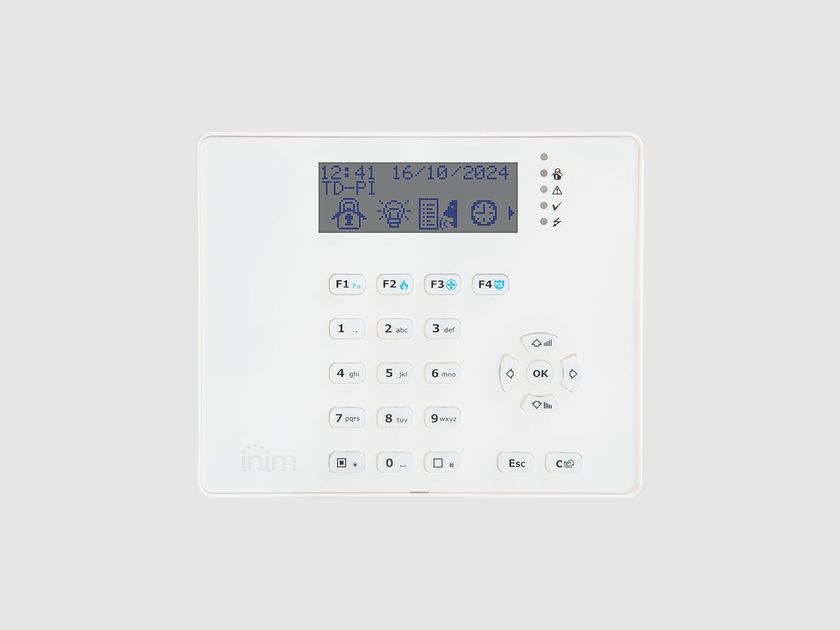 Tastiera via radio con display grafico ARIA/W - INIM - Edilportale