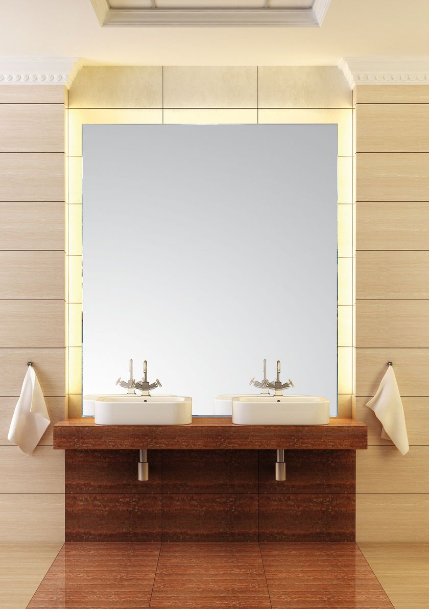 Bathroom mirror with integrated lighting INLIGHT By Top Light