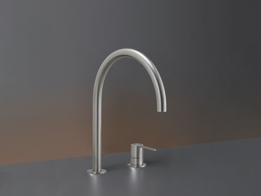 INNOVO INV48 2 hole stainless steel kitchen mixer tap with swivel spout ...