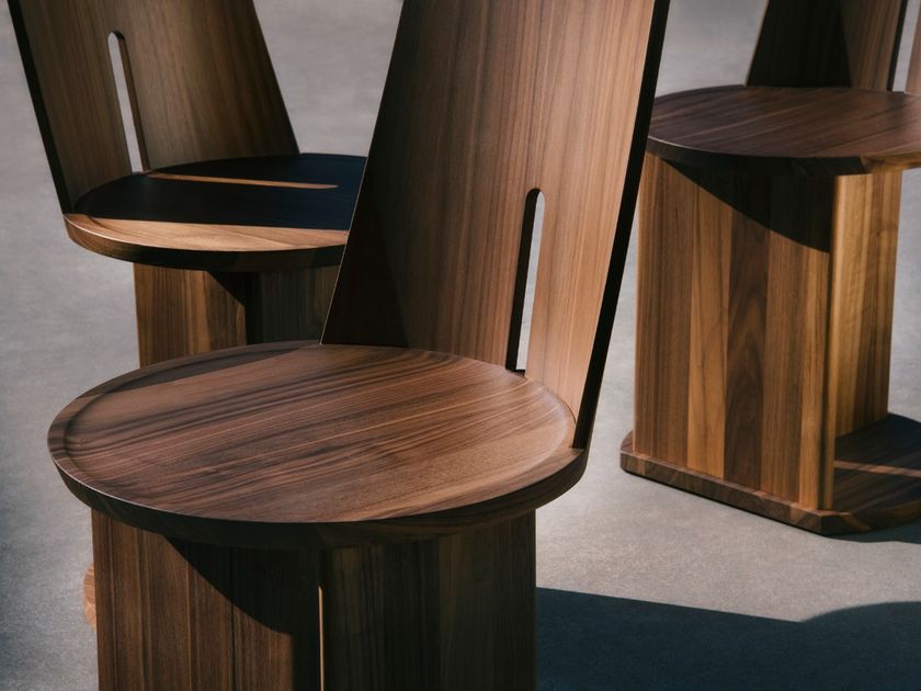 INTERSECTION Solid wood chair By La Manufacture | design Neri&Hu