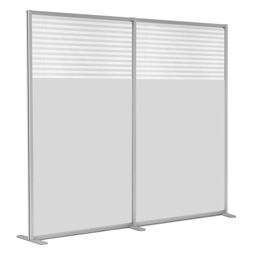 INUNO Freestanding aluminium and methacrylate office screen By STUDIO T