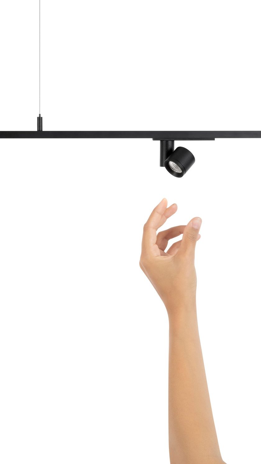 IO MICRO 24V LED aluminium Track-Light By Arkoslight | design Rubén Saldaña