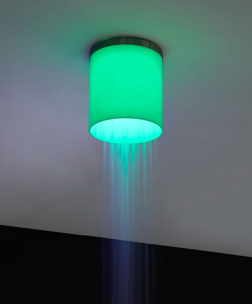 LED ceiling mounted stainless steel overhead shower IRIDE By Antonio ...