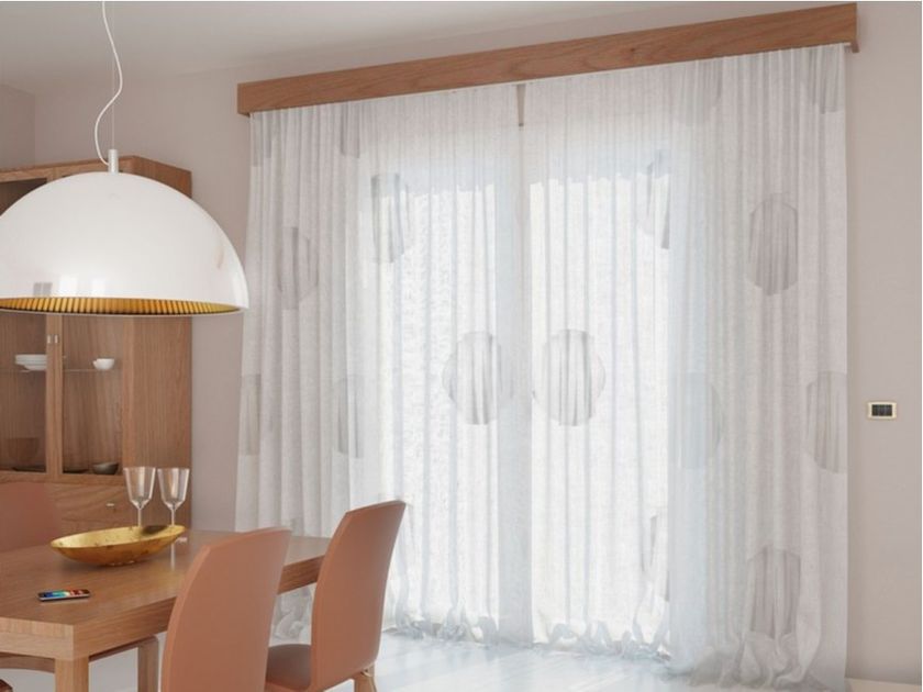 Devore fabric for curtains IRIS By FRIGERIO
