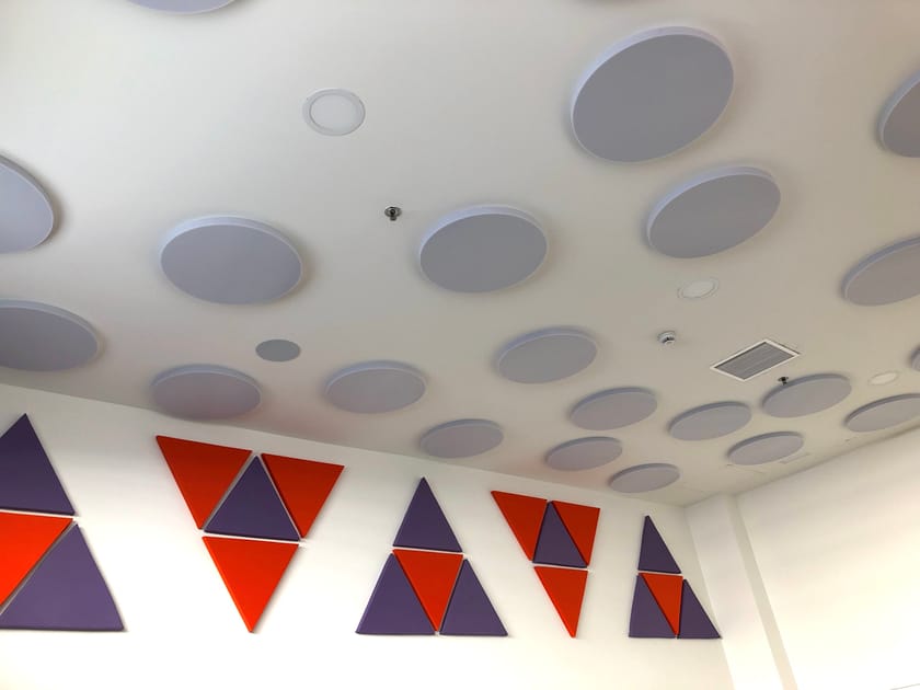 TRIANGULAR ACOUSTIC PANEL Sound-absorbing panel By ISINAC