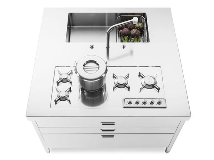 ISLAND UNIT 130 FUNCTIONALITY By ALPES-INOX
