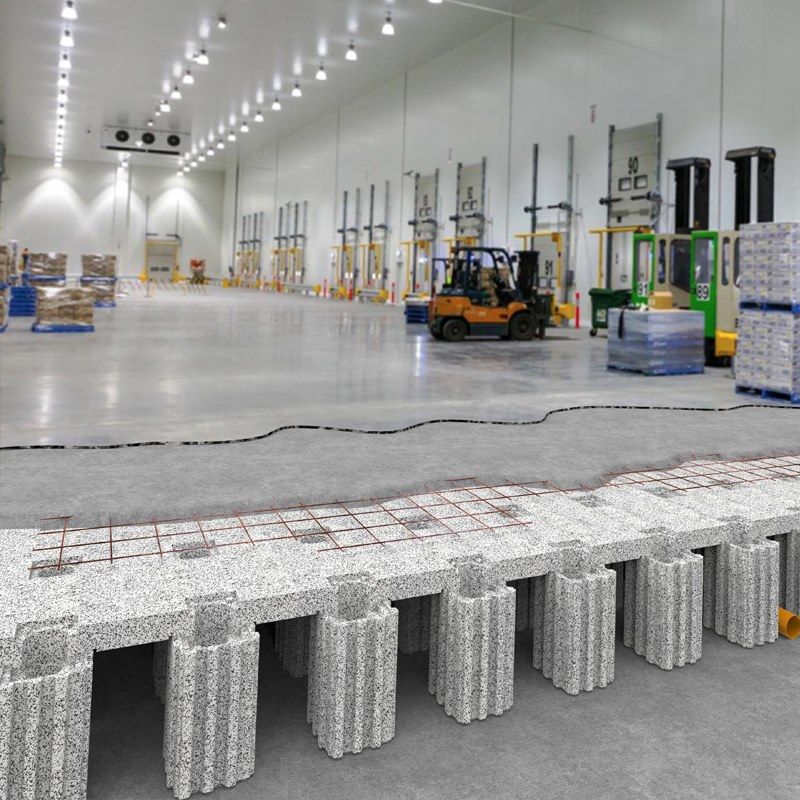Vespaio aerato con isolamento termico integrato ISOLCUPOLEX - PONTAROLO