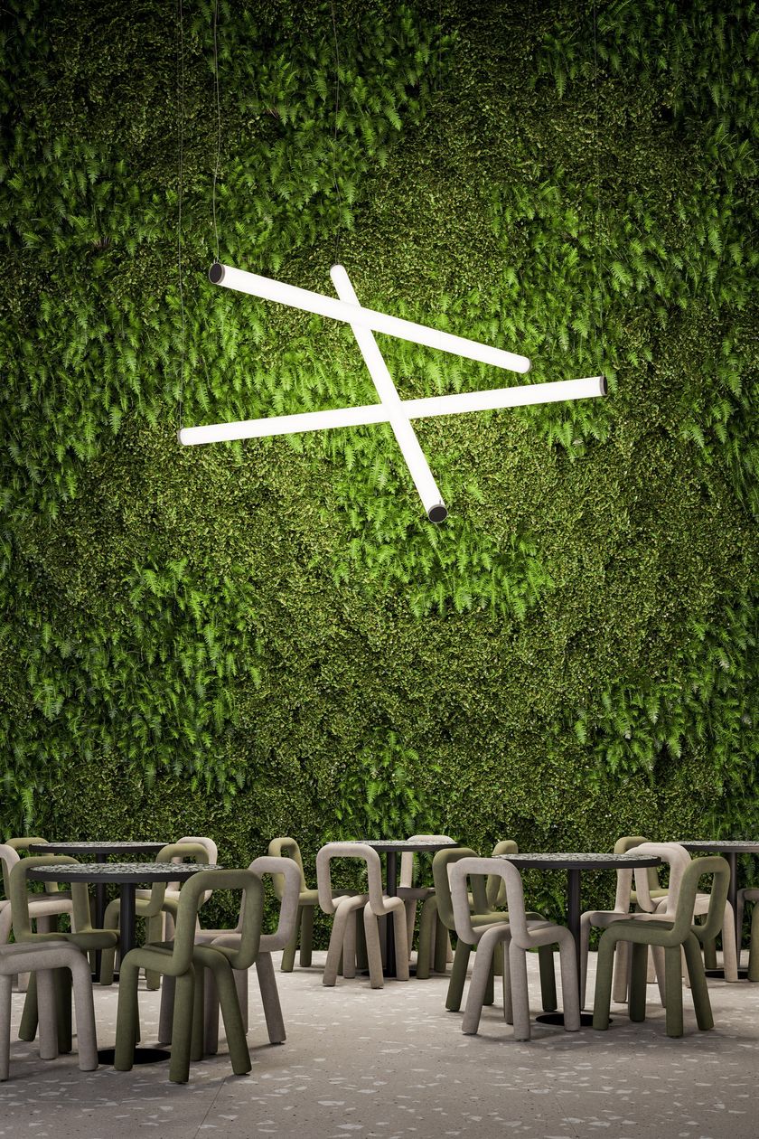 ISSA S HORIZONTAL LED polycarbonate pendant lamp By Intra lighting