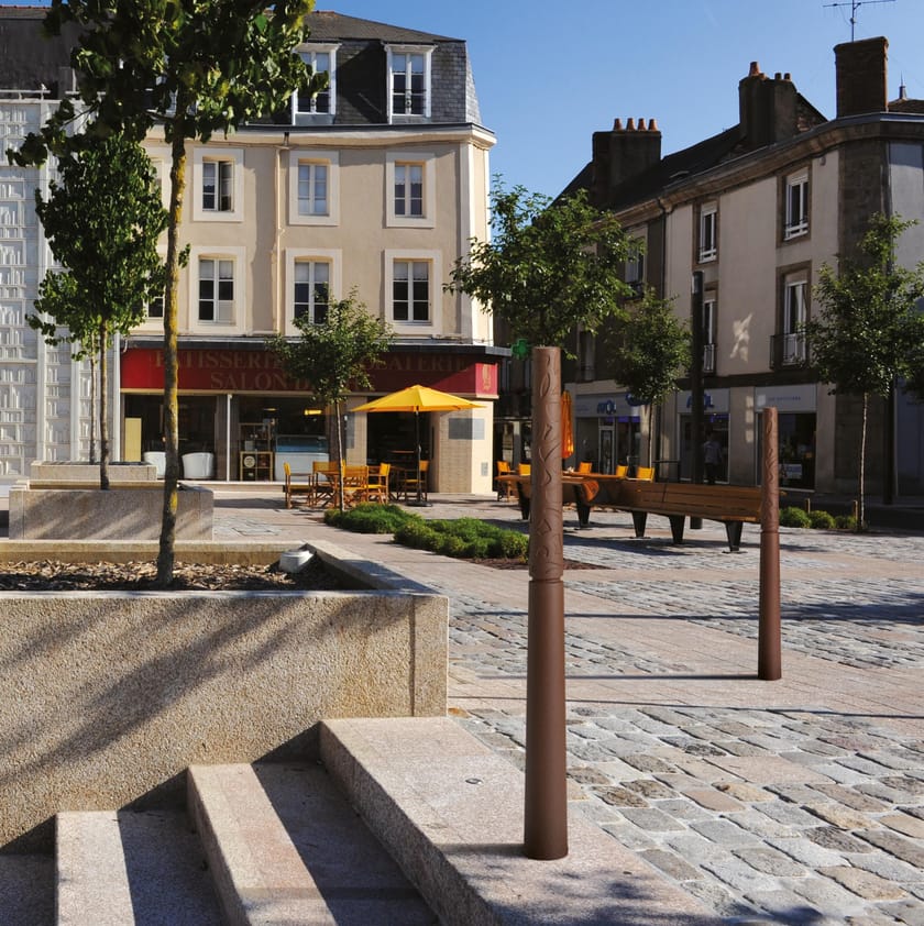 ISTRA Steel bollard By Metalco | design Marc Aurel