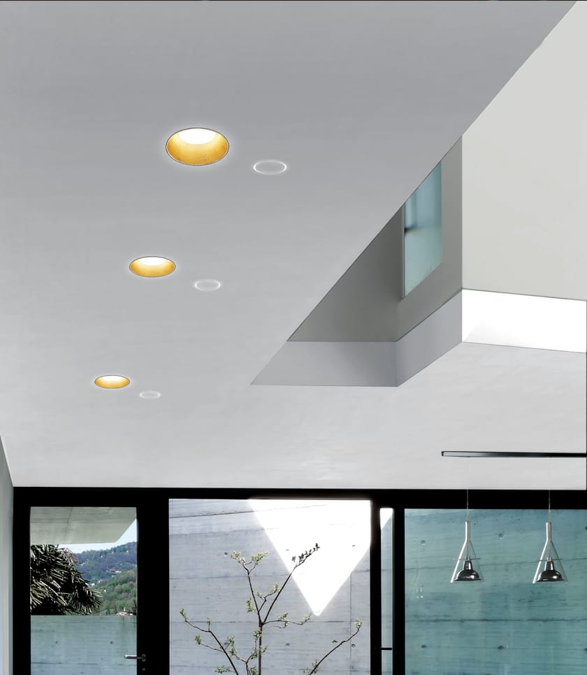 Faretto rotondo a LED in alluminio da incasso KONE - ICONE - Edilportale