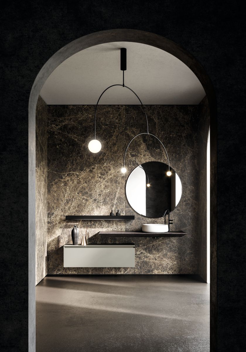 BEAUTY Lavabo rotondo da appoggio in Cristalplant® By Ideagroup