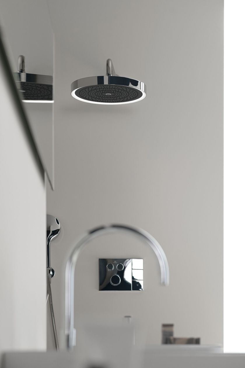IDEALRAIN SOLOS - A78902 Round adjustable ABS overhead shower with ...
