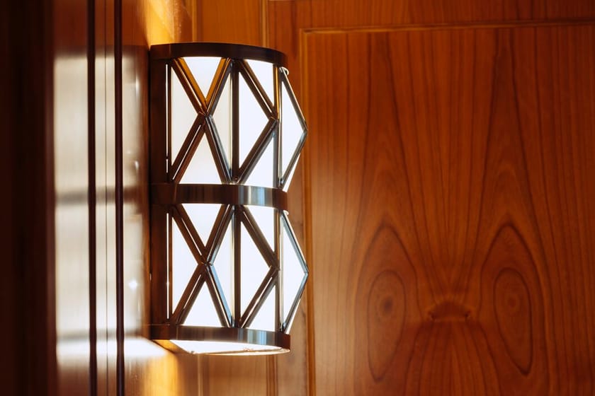 TIMELESS GEOMETRIA 157 Wall lamp By Il Bronzetto