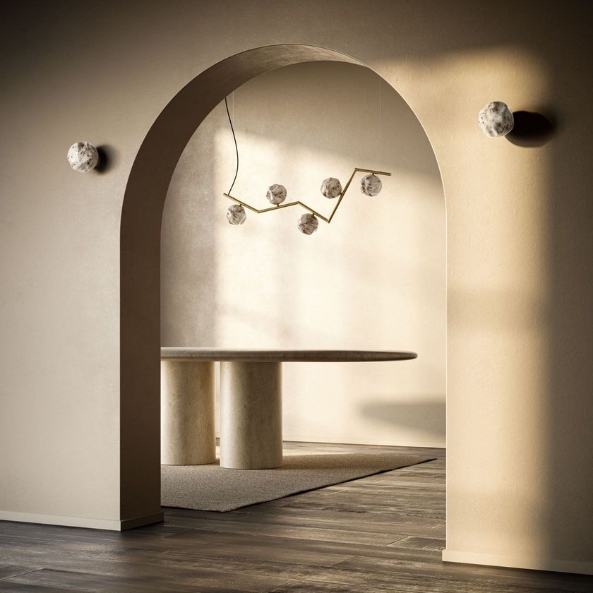 STONE 290.10 Pendant lamp By Il Fanale