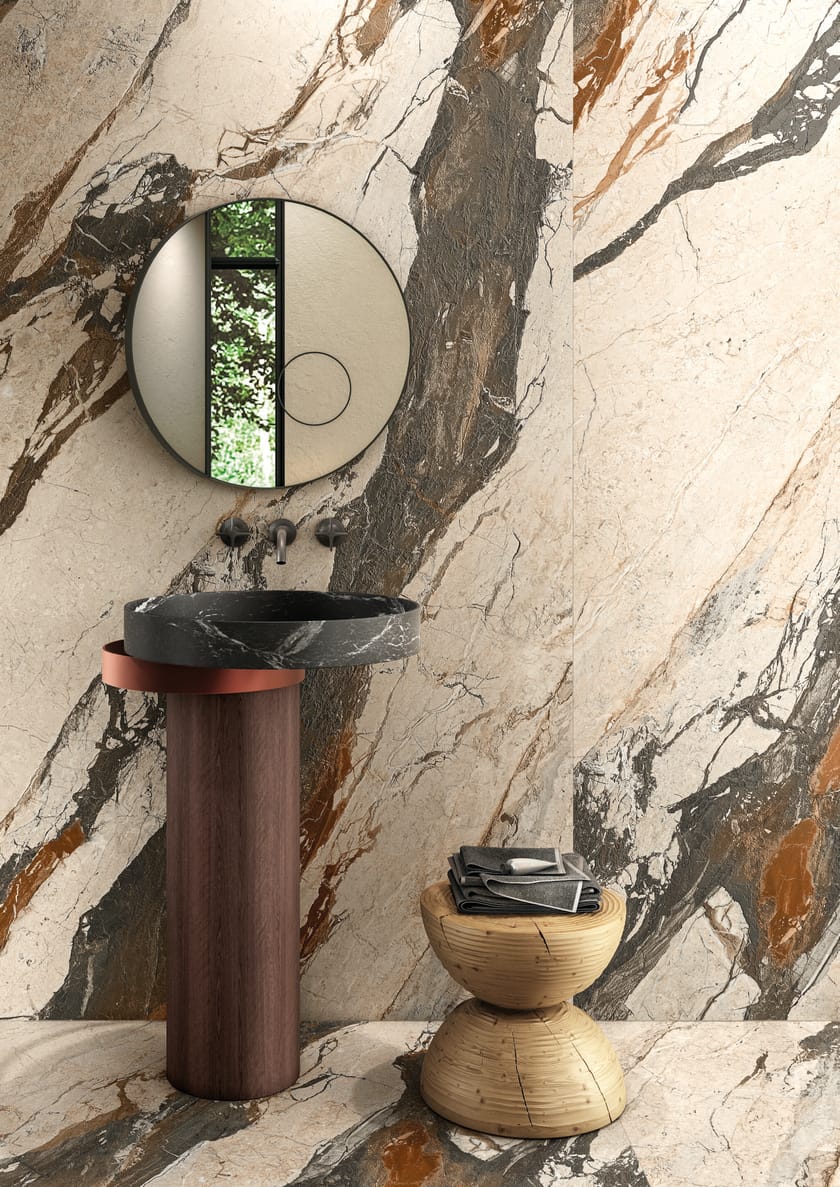 Pavimento/rivestimento in gres porcellanato effetto marmo THE ROOM - BRECCIA PHOENIX - Imola ...