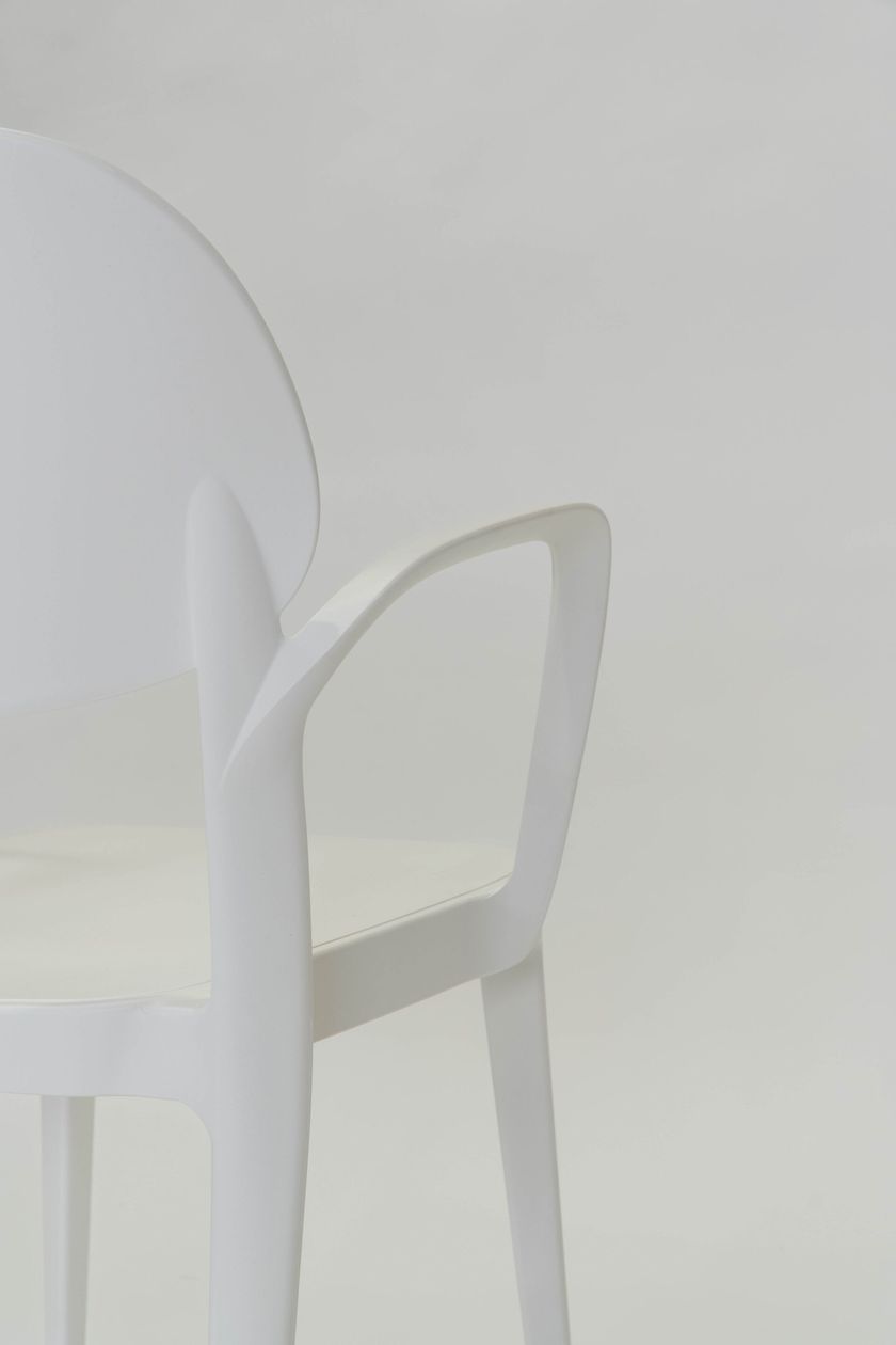 ALMA DESIGN - AMY WHITE set Stackable technopolymer garden chair By In Stock