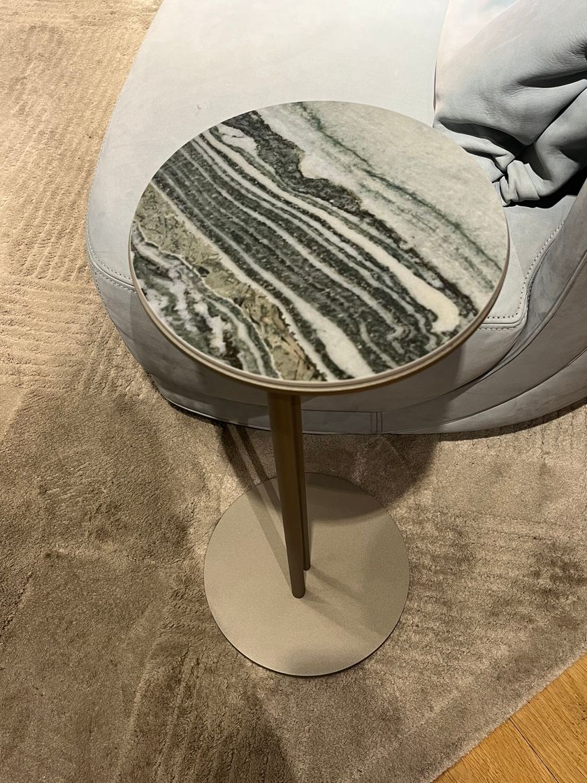 CATTELAN ITALIA - STING KAINDY TITANIO Round side table By In Stock