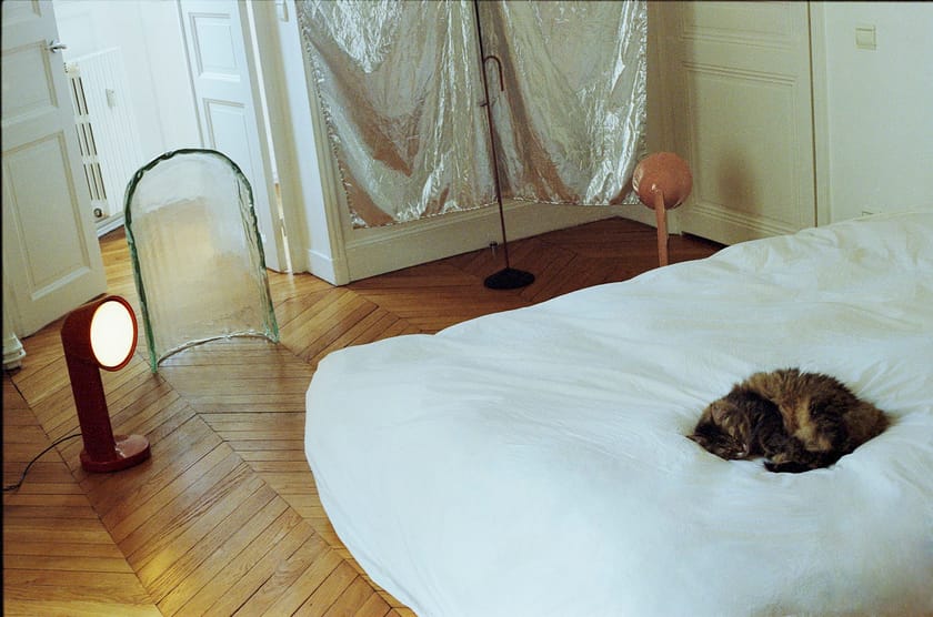 FLOS - CÉRAMIQUE DOWN RED Table lamp By In Stock